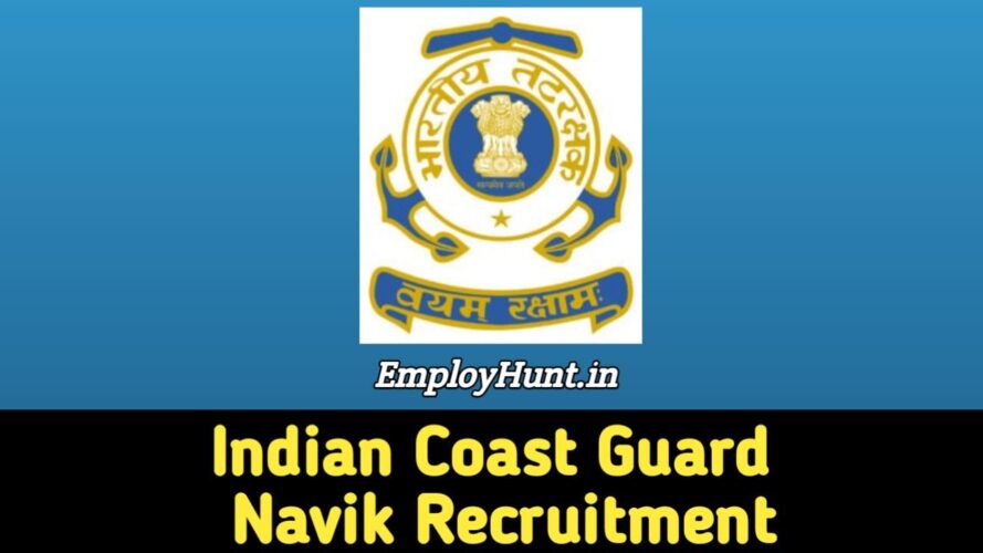 Indian Coast Guard Navik Recruitment 2025 – 630 Navik (GD/ DB ...